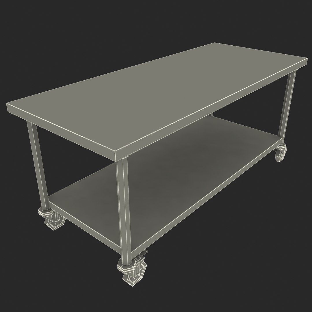 Steel Movable Operating Table 3d Model