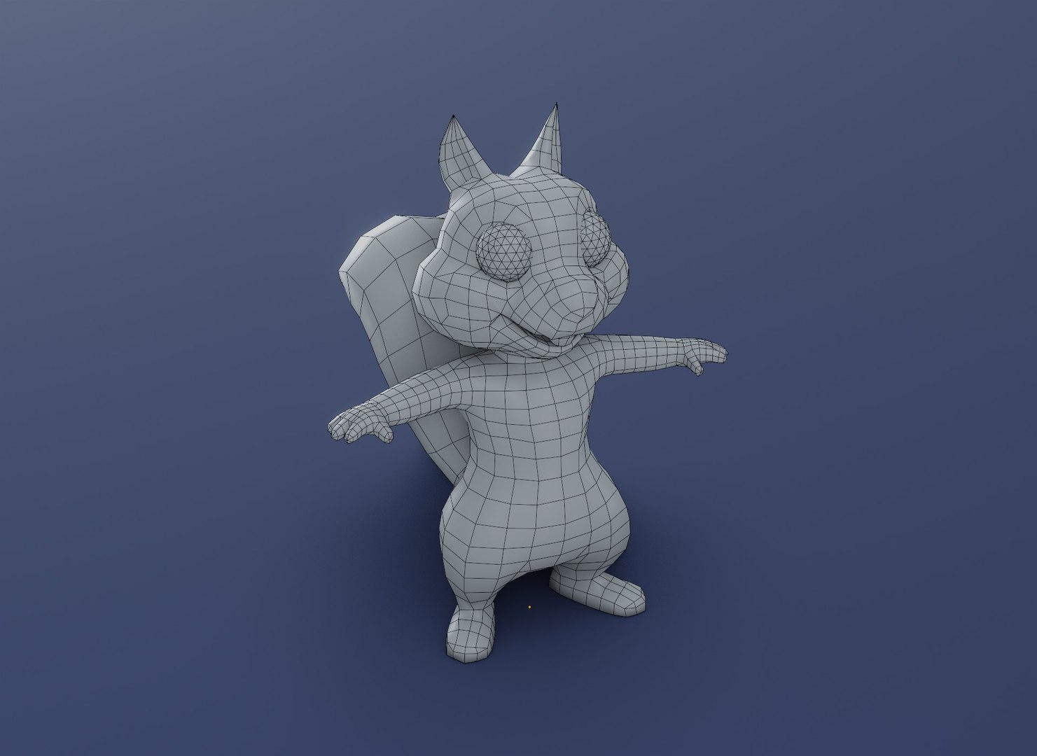 3D Cartoon Squirrel Animated Base Mesh 30 Animations - TurboSquid 2024255
