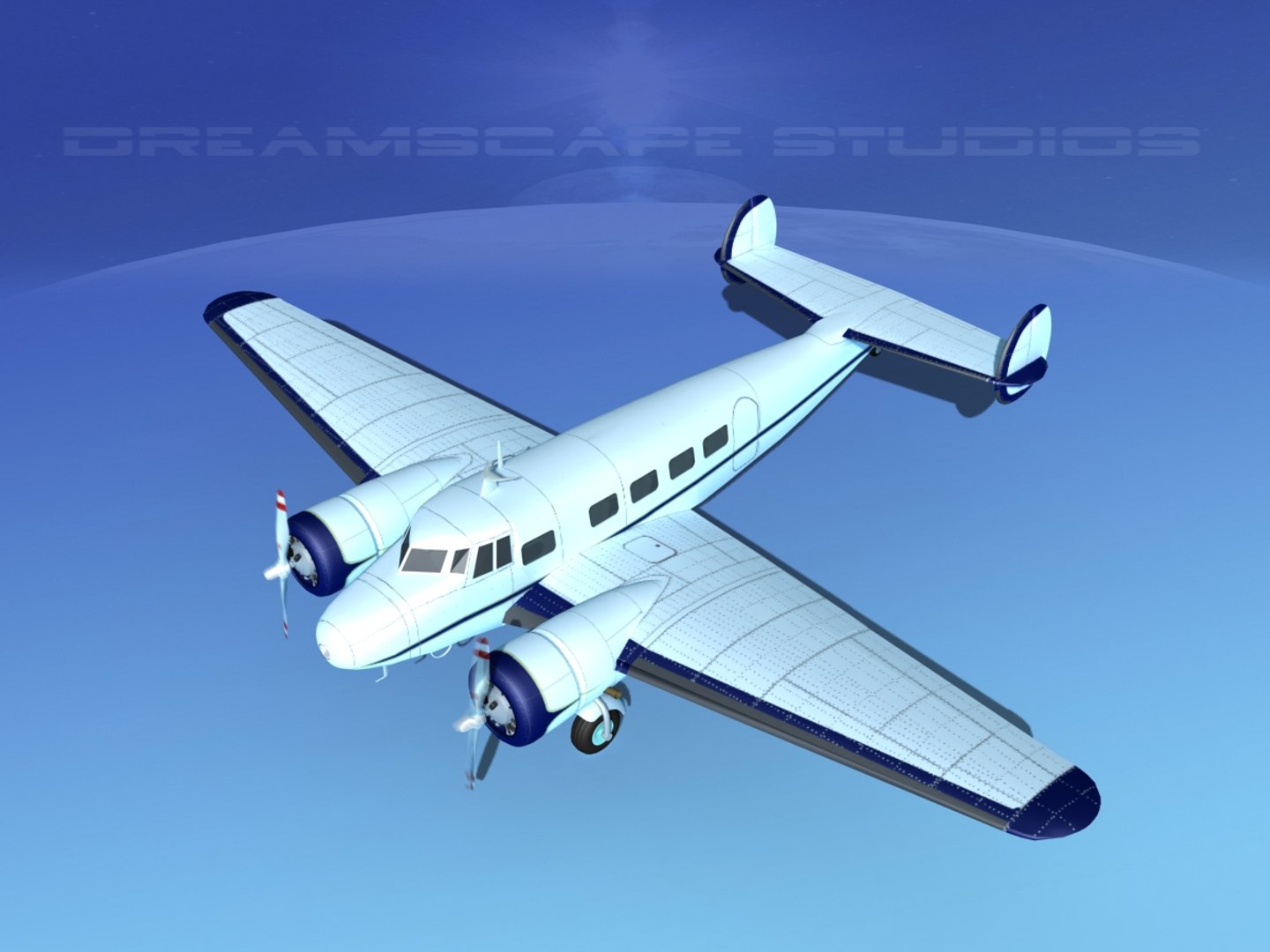 3d Model Propellers Lockheed L10 Electra