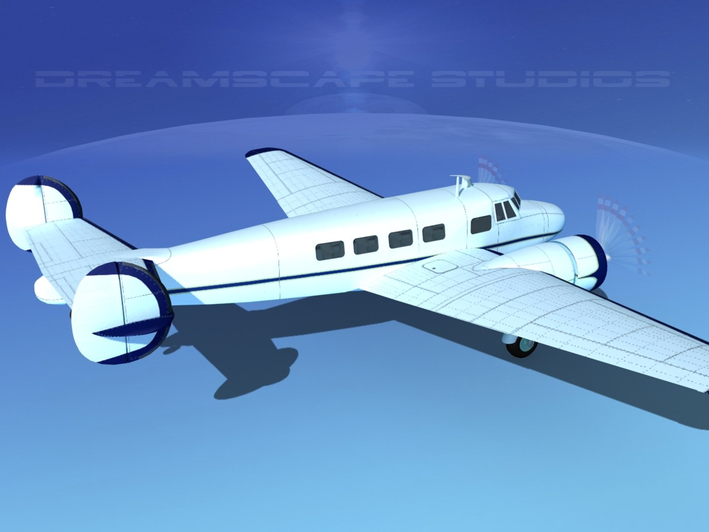 3d Model Propellers Lockheed L10 Electra