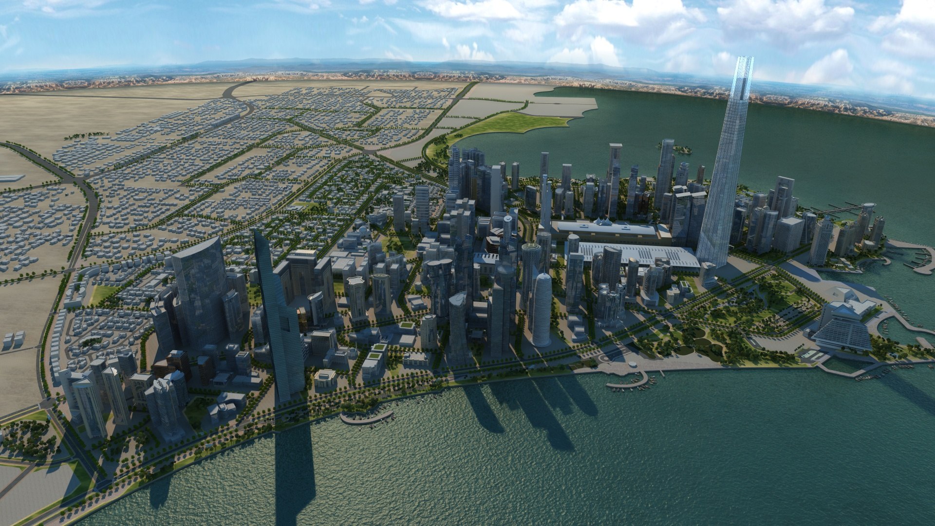 Coastal Cities 3D Model - TurboSquid 2078246