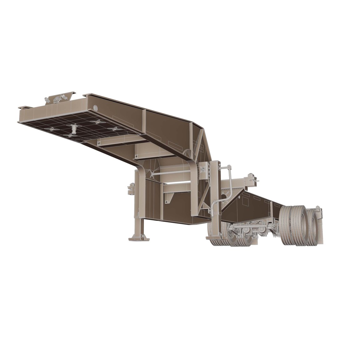 3D Cheetah 31FT Drop Frame Chassis Model - TurboSquid 2300209