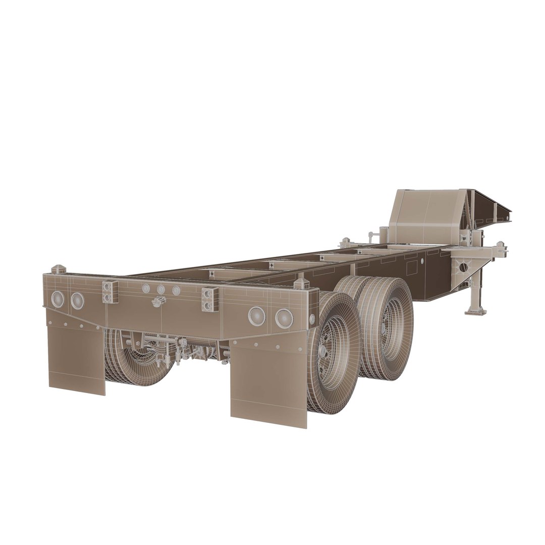 3D Cheetah 31FT Drop Frame Chassis Model - TurboSquid 2300209