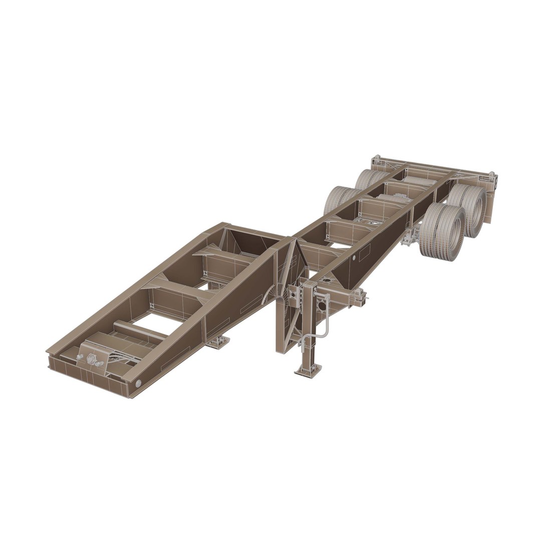 3D Cheetah 31FT Drop Frame Chassis Model - TurboSquid 2300209