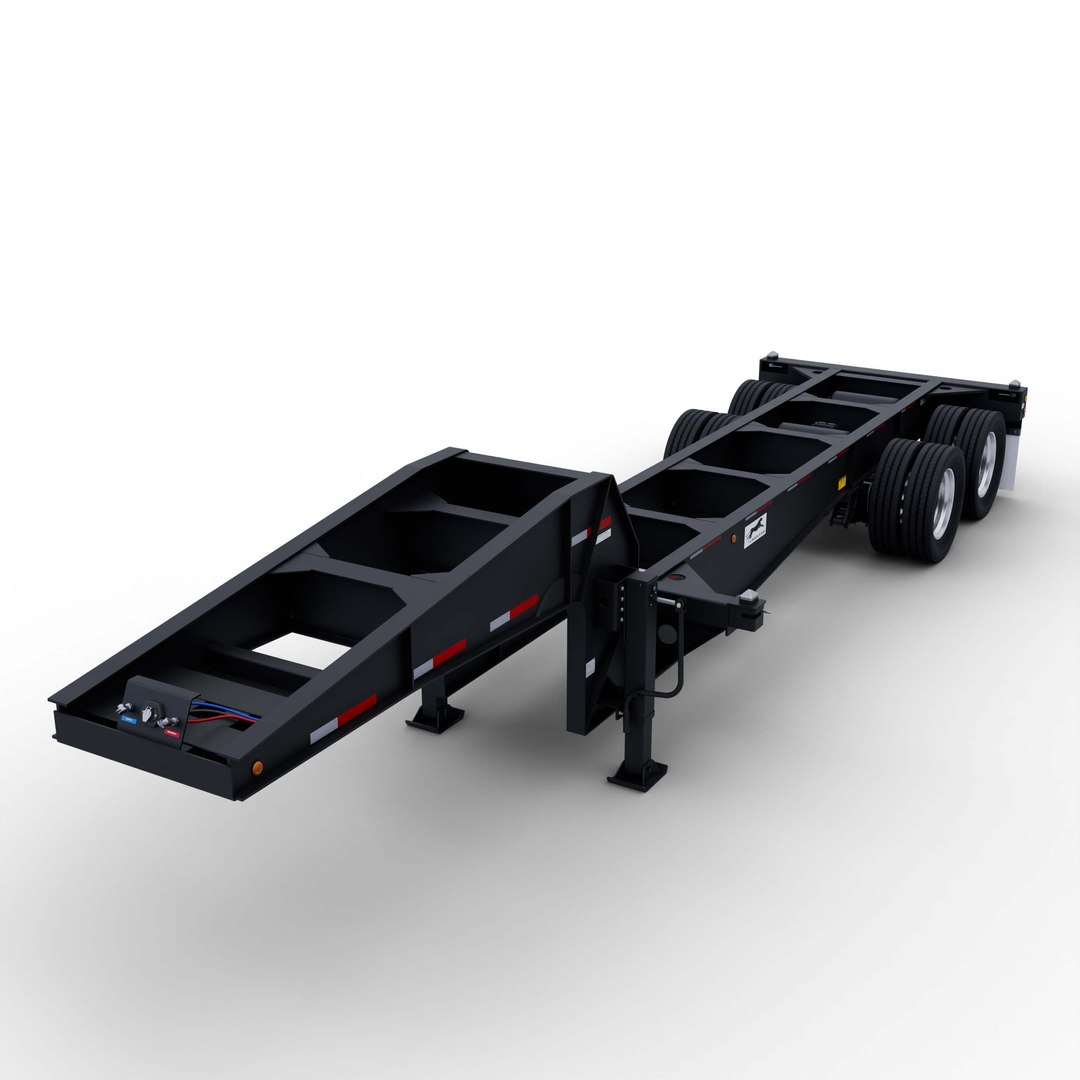 3D Cheetah 31FT Drop Frame Chassis Model - TurboSquid 2300209