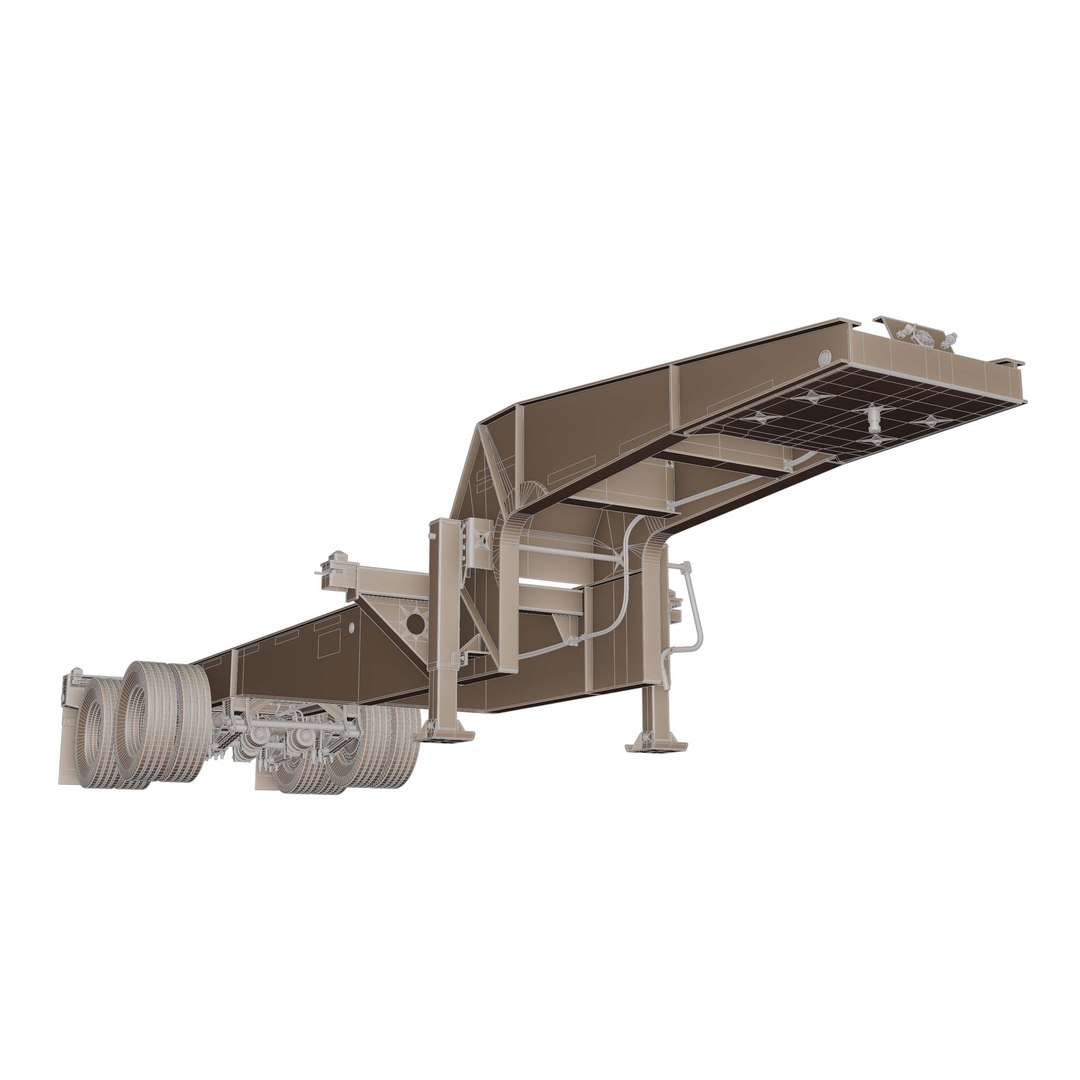 3D Cheetah 31FT Drop Frame Chassis Model - TurboSquid 2300209