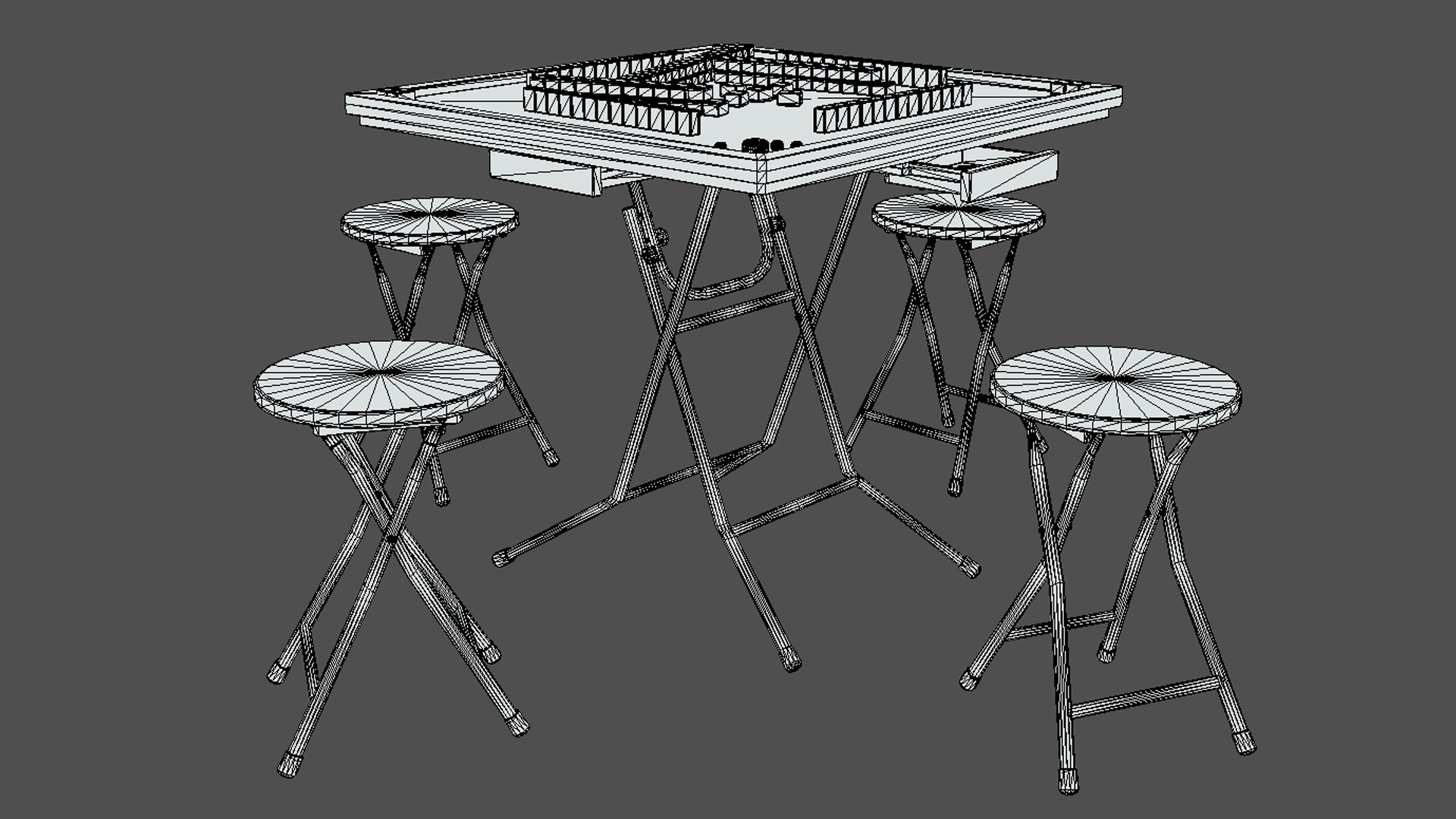 3D PBR Hong Kong Mahjong Set Game Ready Asset Low-poly 3D Model ...