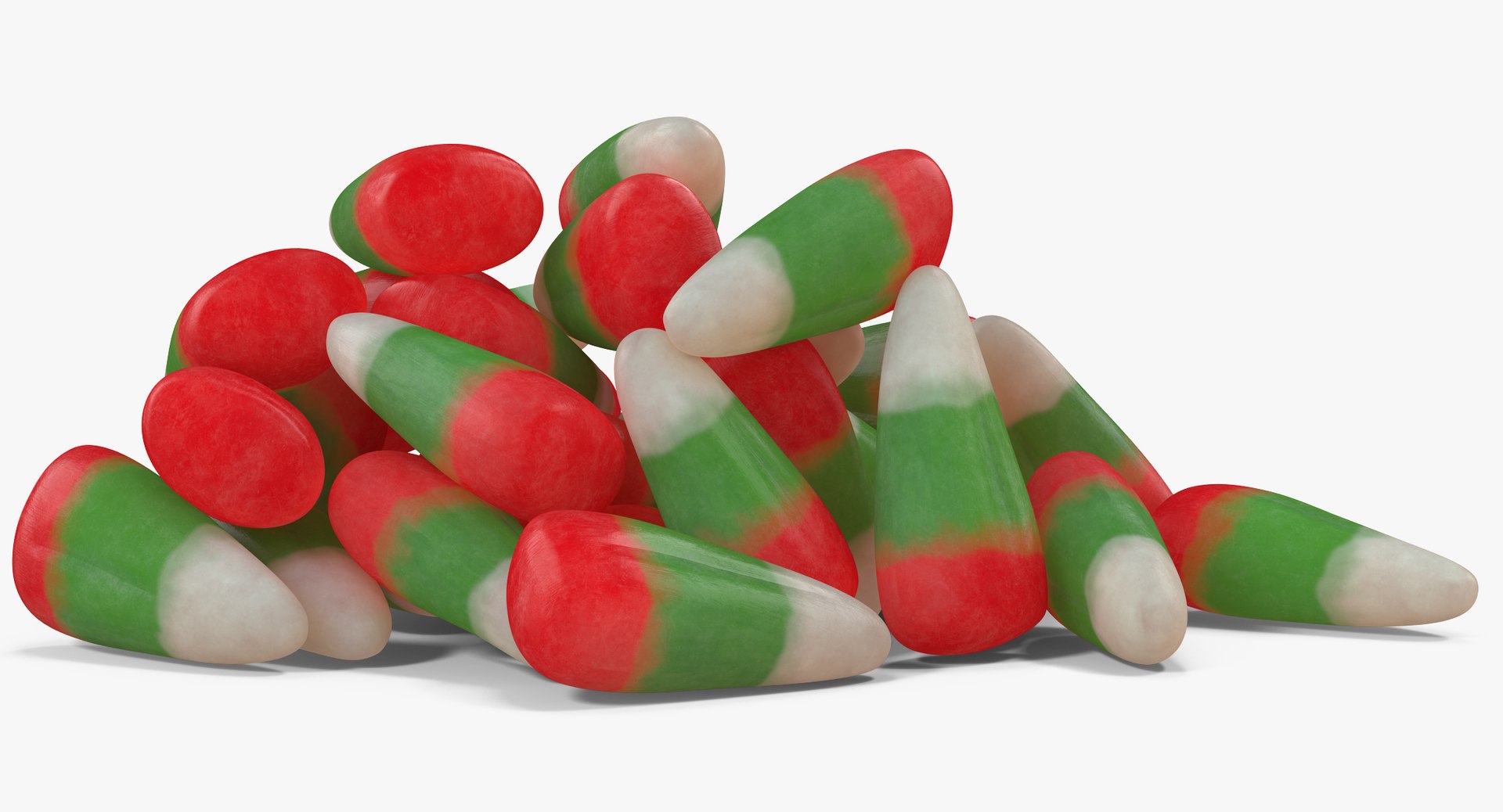 Christmas candy corn 2 3D model - TurboSquid 1341266