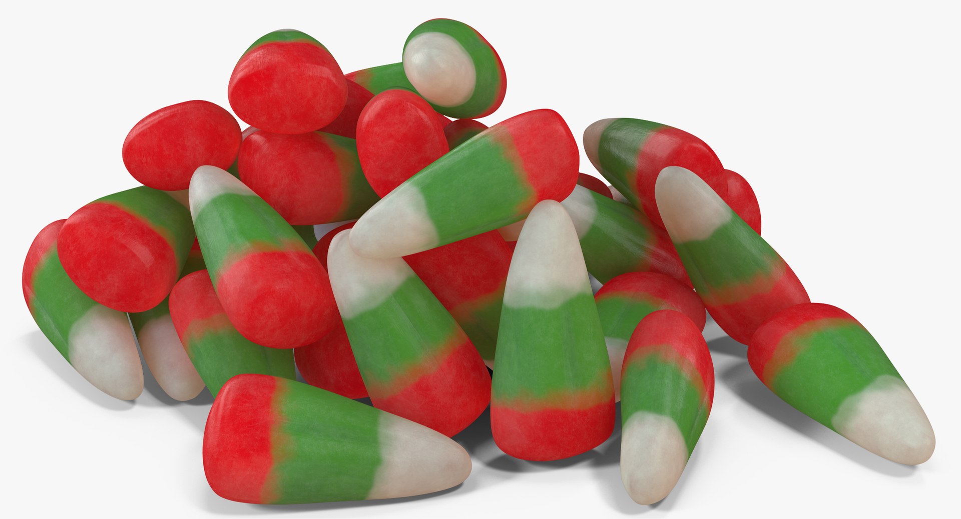 Christmas candy corn 2 3D model - TurboSquid 1341266