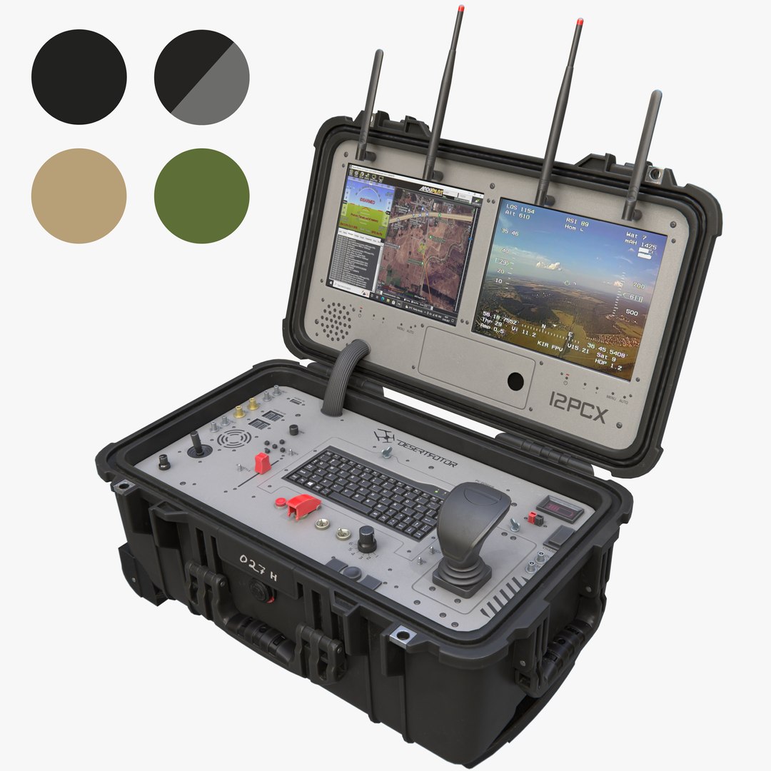UAV Ground Control Station Desert Rotor 3D model - TurboSquid 2084553