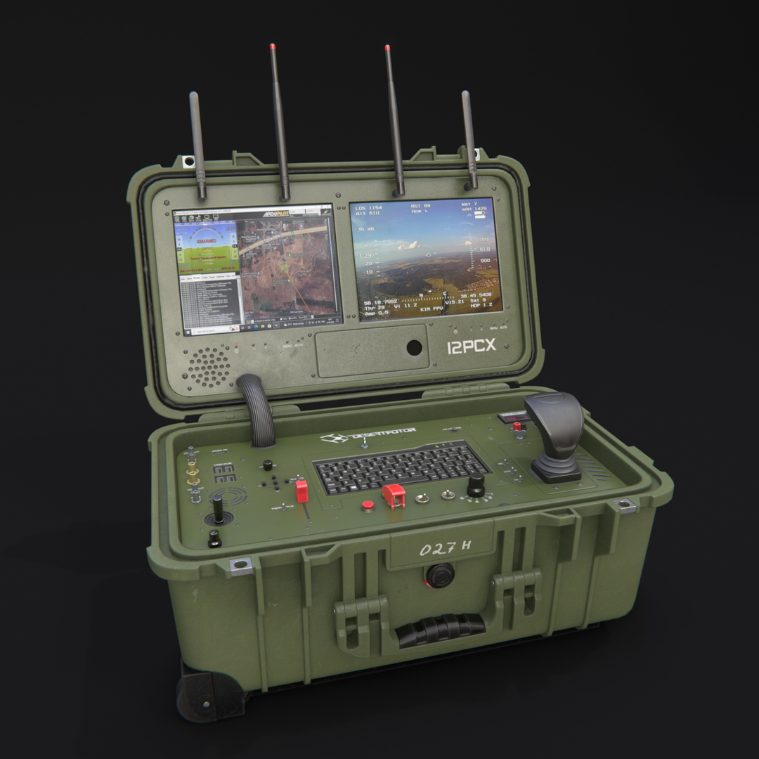 UAV Ground Control Station Desert Rotor 3D model - TurboSquid 2084553