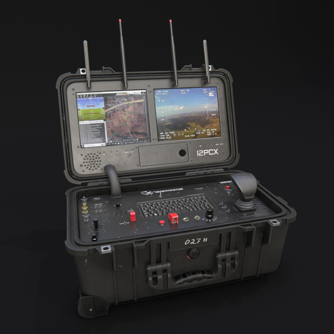 UAV Ground Control Station Desert Rotor 3D model - TurboSquid 2084553