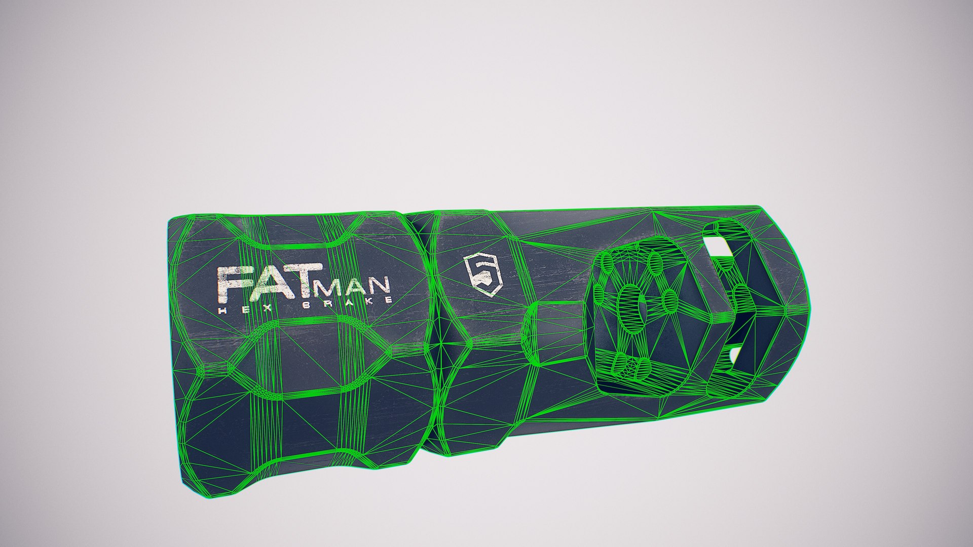 P5-FATMAN Muzzle Break Model - TurboSquid 2254439