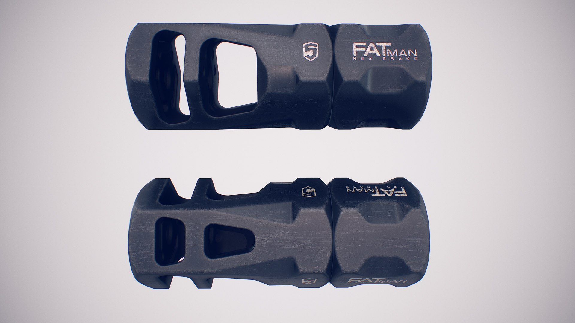 P5-FATMAN Muzzle Break Model - TurboSquid 2254439