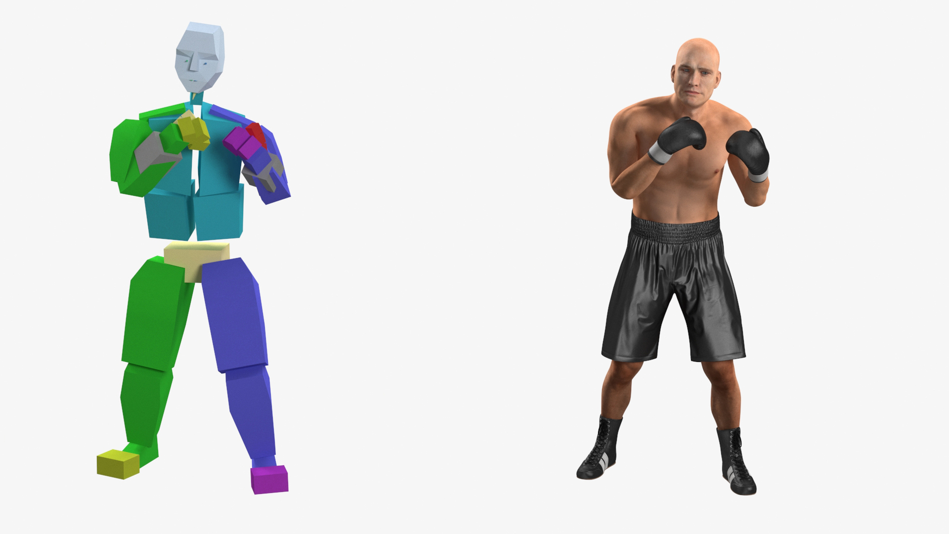 Male Boxer Figure Rigged 3D Model - TurboSquid 2384740