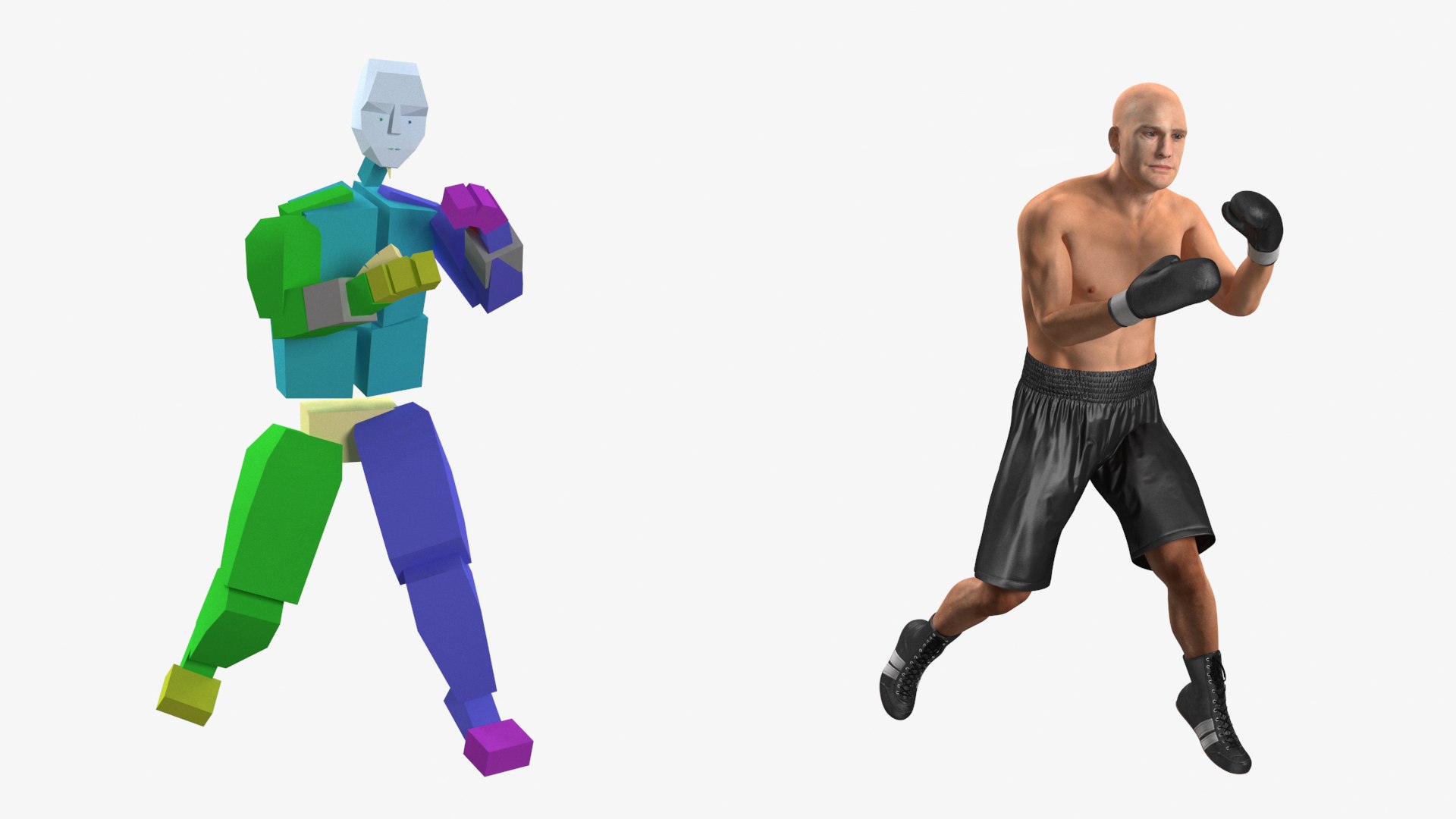 Male Boxer Figure Rigged 3D Model - TurboSquid 2384740