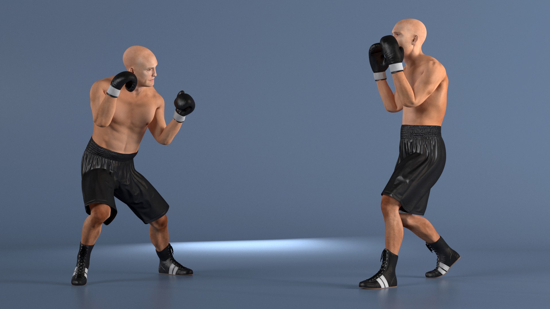 Male Boxer Figure Rigged 3D Model - TurboSquid 2384740