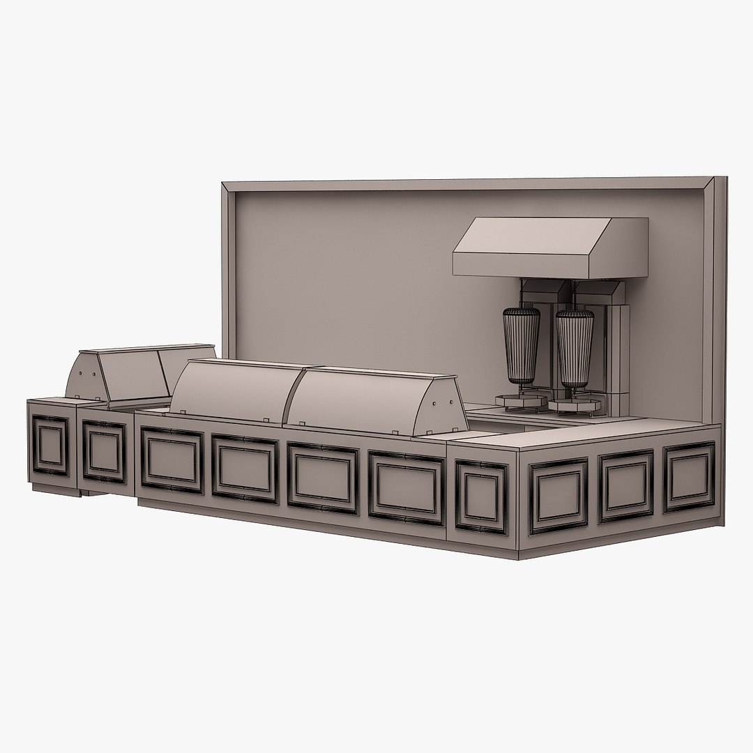 Bar Set 3d Max
