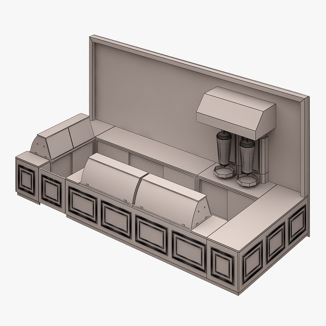 Bar Set 3d Max