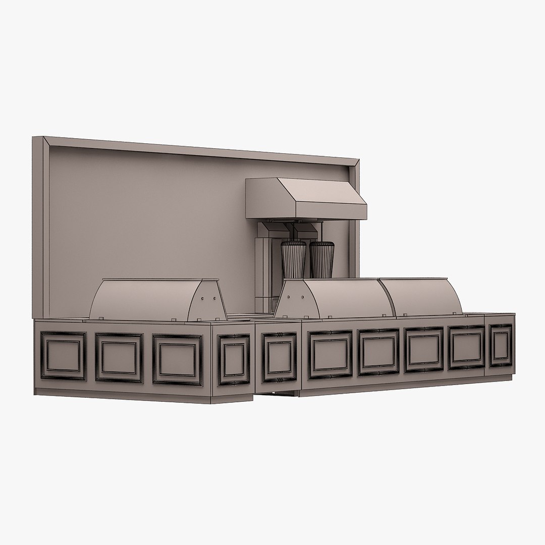 Bar Set 3d Max