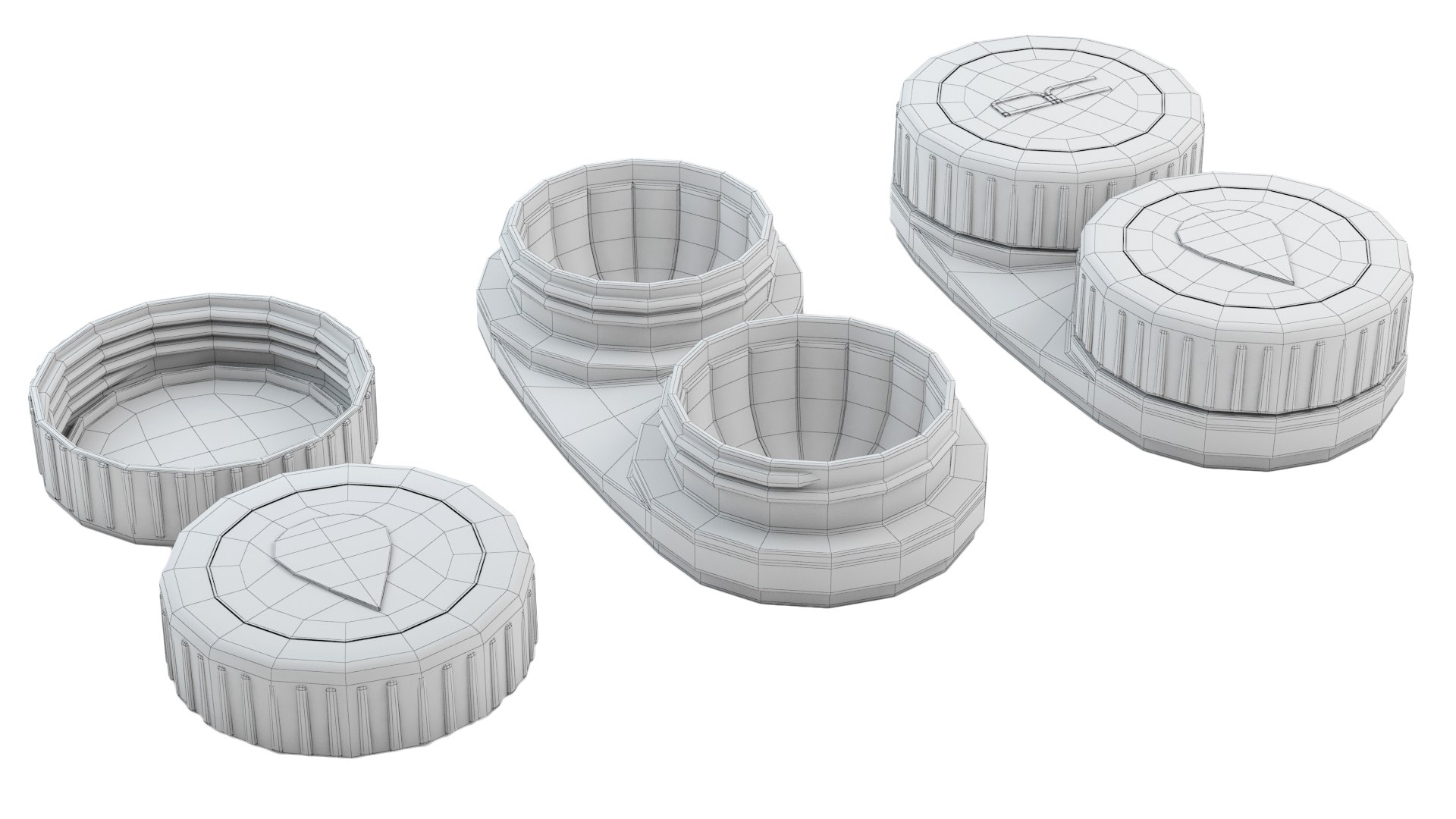 3D Contact Lens Case 01 - TurboSquid 1843659