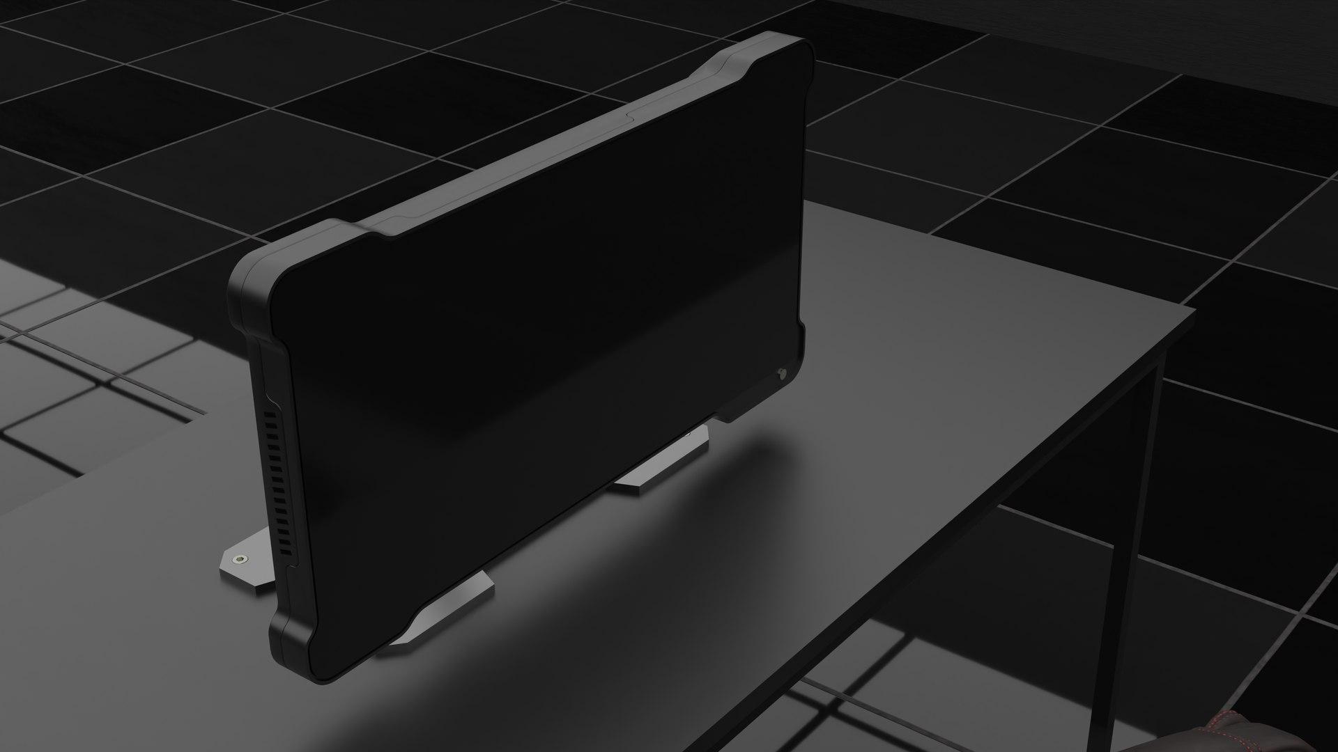 3D Sci-fi Futuristic Cyberpunk Computer MonitorTV Model - TurboSquid ...