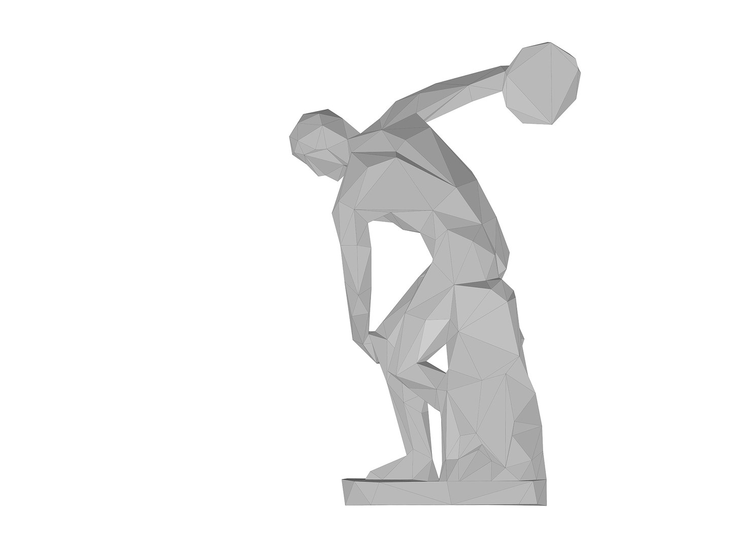 3D Low Poly Discobolus Model - TurboSquid 1996659