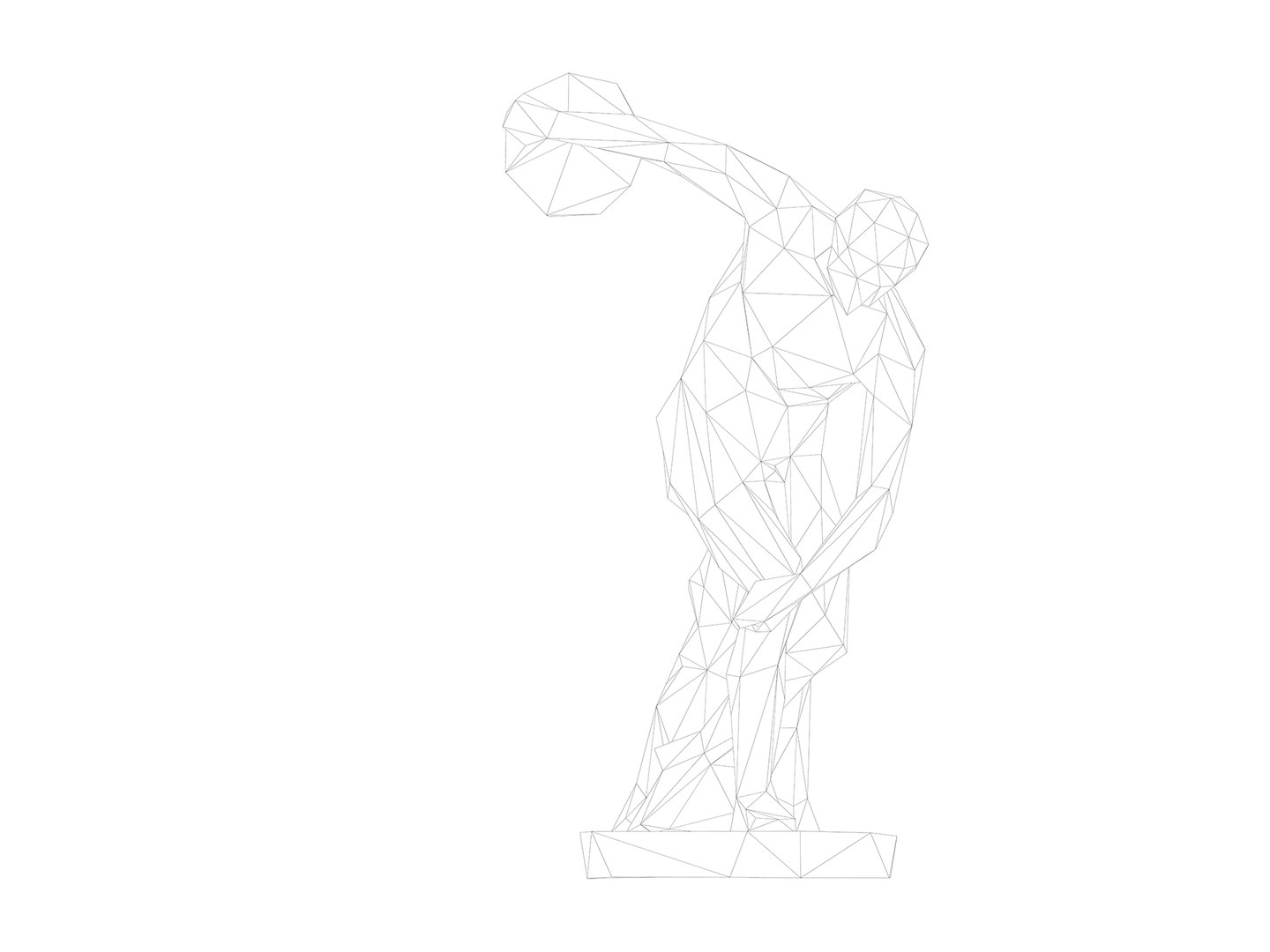 3D Low Poly Discobolus Model - TurboSquid 1996659