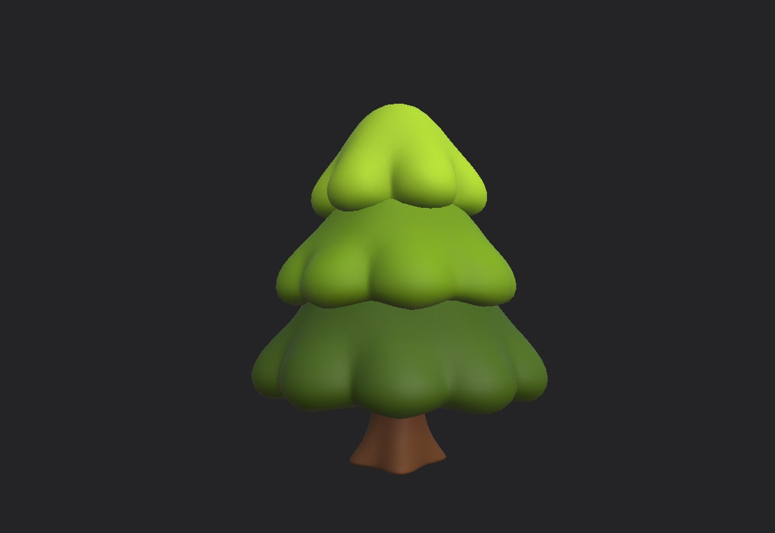 Cartoon Pine Tree Model - TurboSquid 1516932