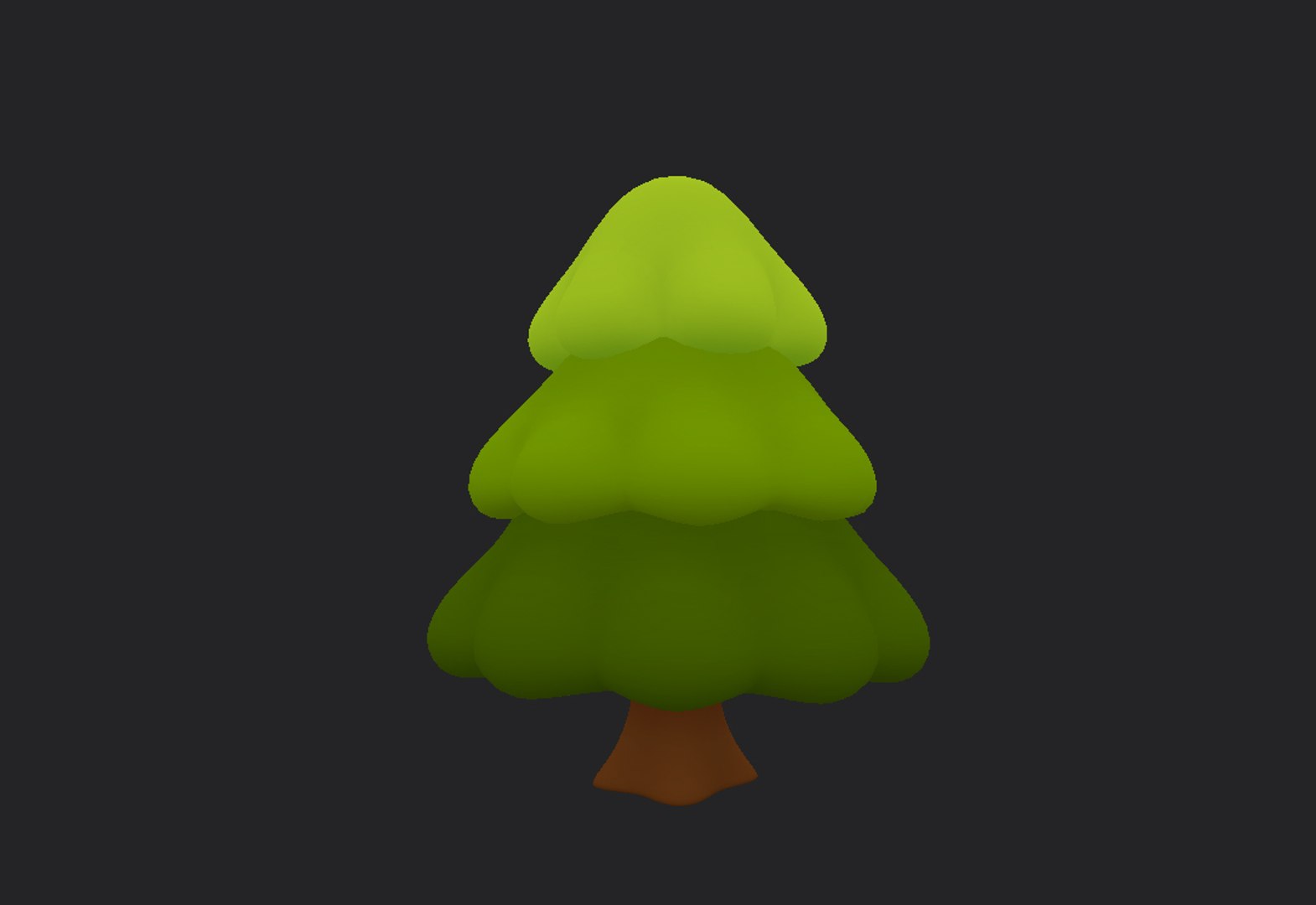 Cartoon Pine Tree Model - TurboSquid 1516932