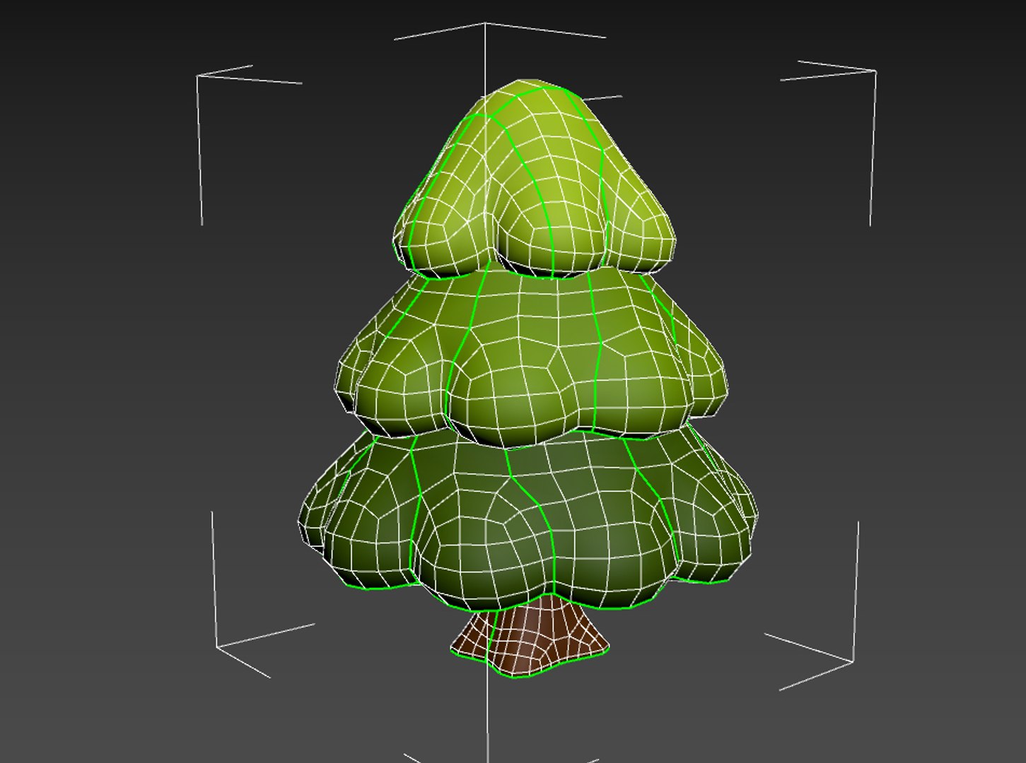 Cartoon pine tree model - TurboSquid 1516932