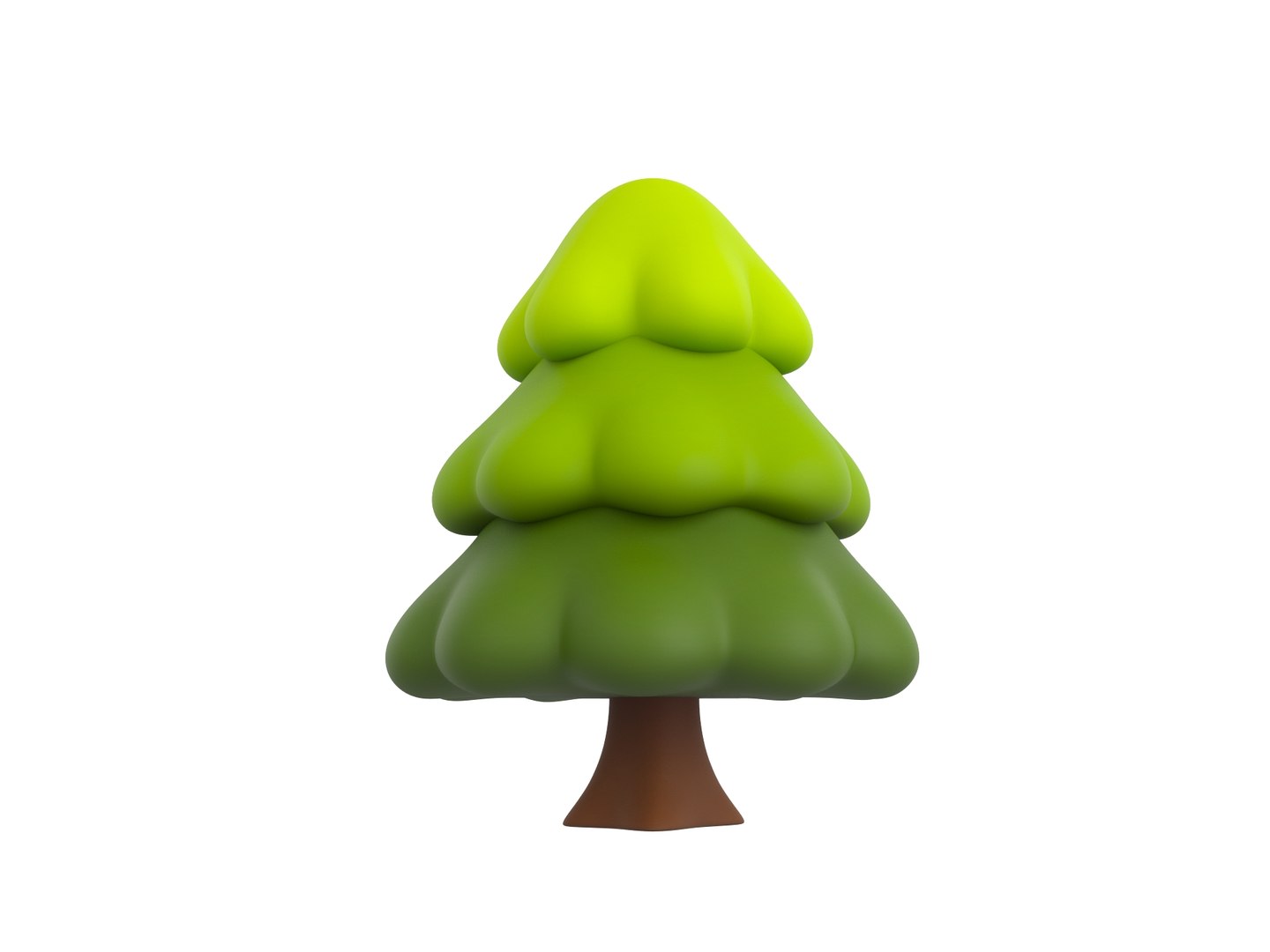 Cartoon Pine Tree Model - TurboSquid 1516932