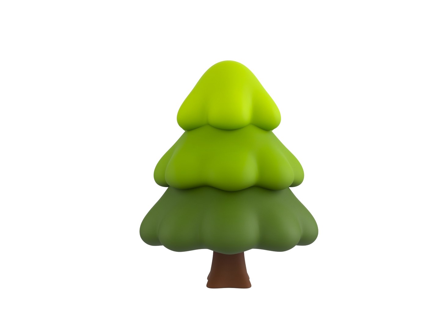 Cartoon Pine Tree Model - TurboSquid 1516932