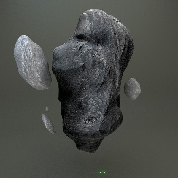 modelo 3d conjunto de meteoritos - TurboSquid 670548