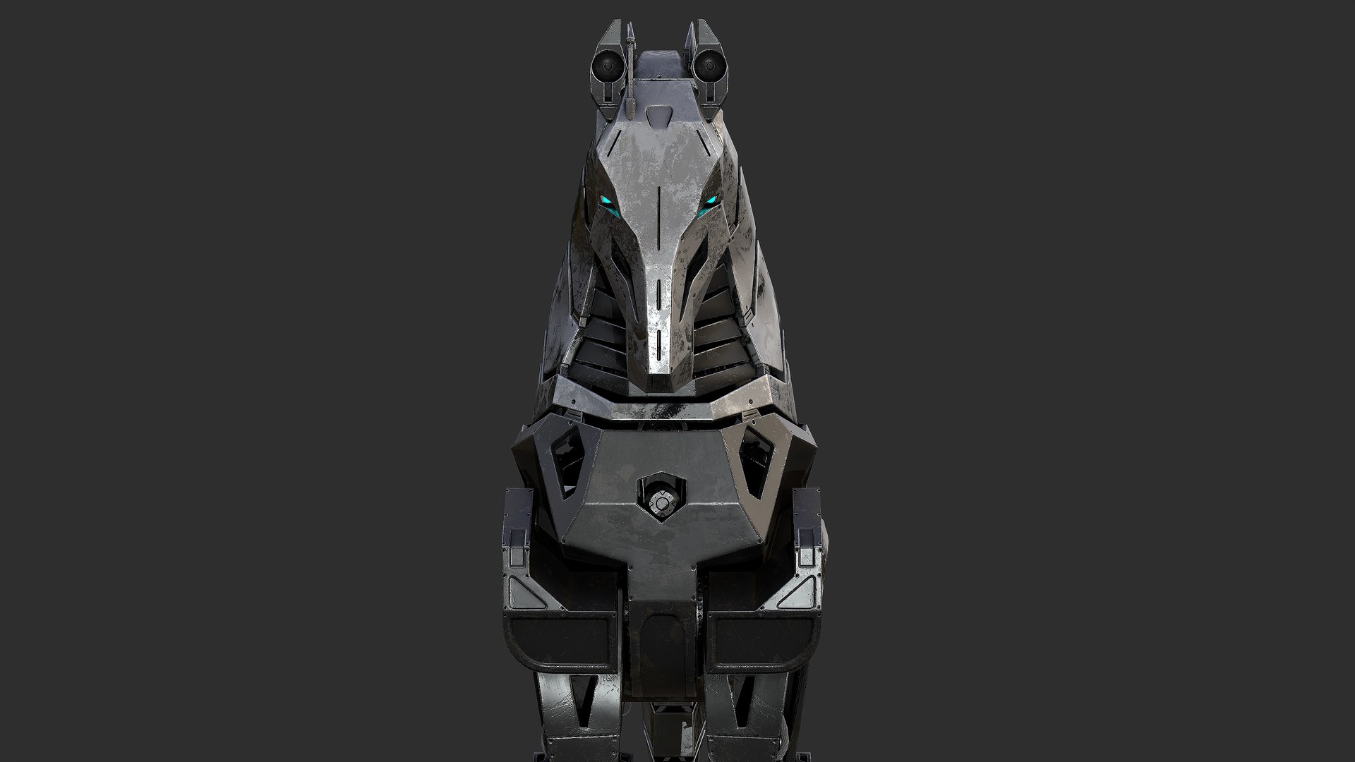 3D Sci-Fi mech horse model - TurboSquid 1937780