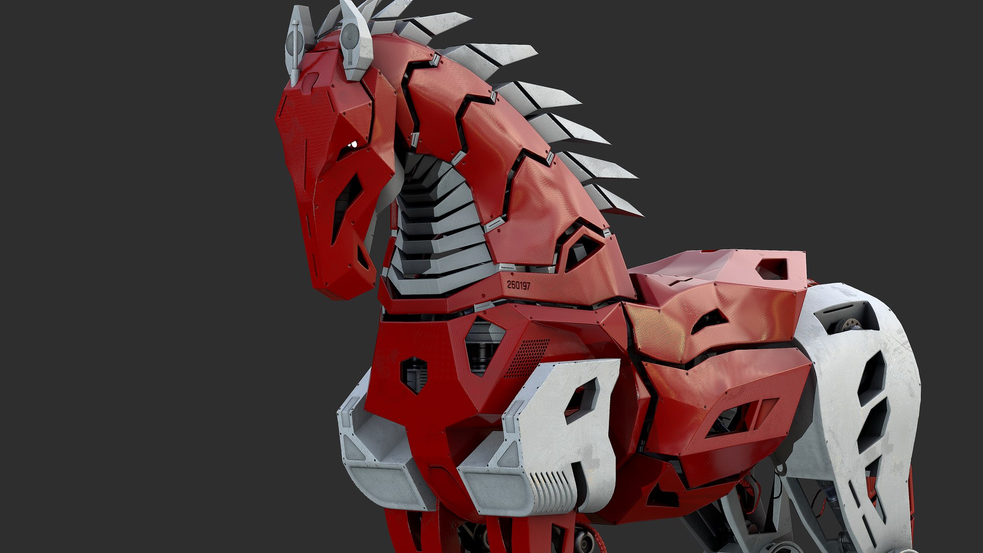 3D Sci-Fi mech horse model - TurboSquid 1937780