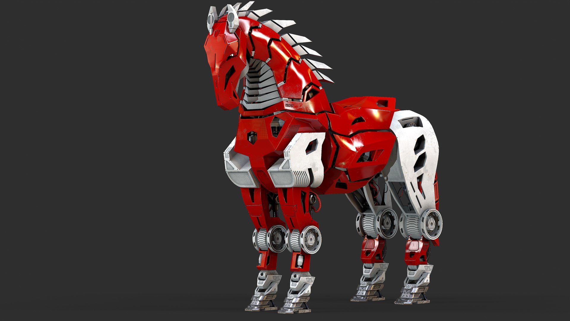 3D Sci-Fi mech horse model - TurboSquid 1937780