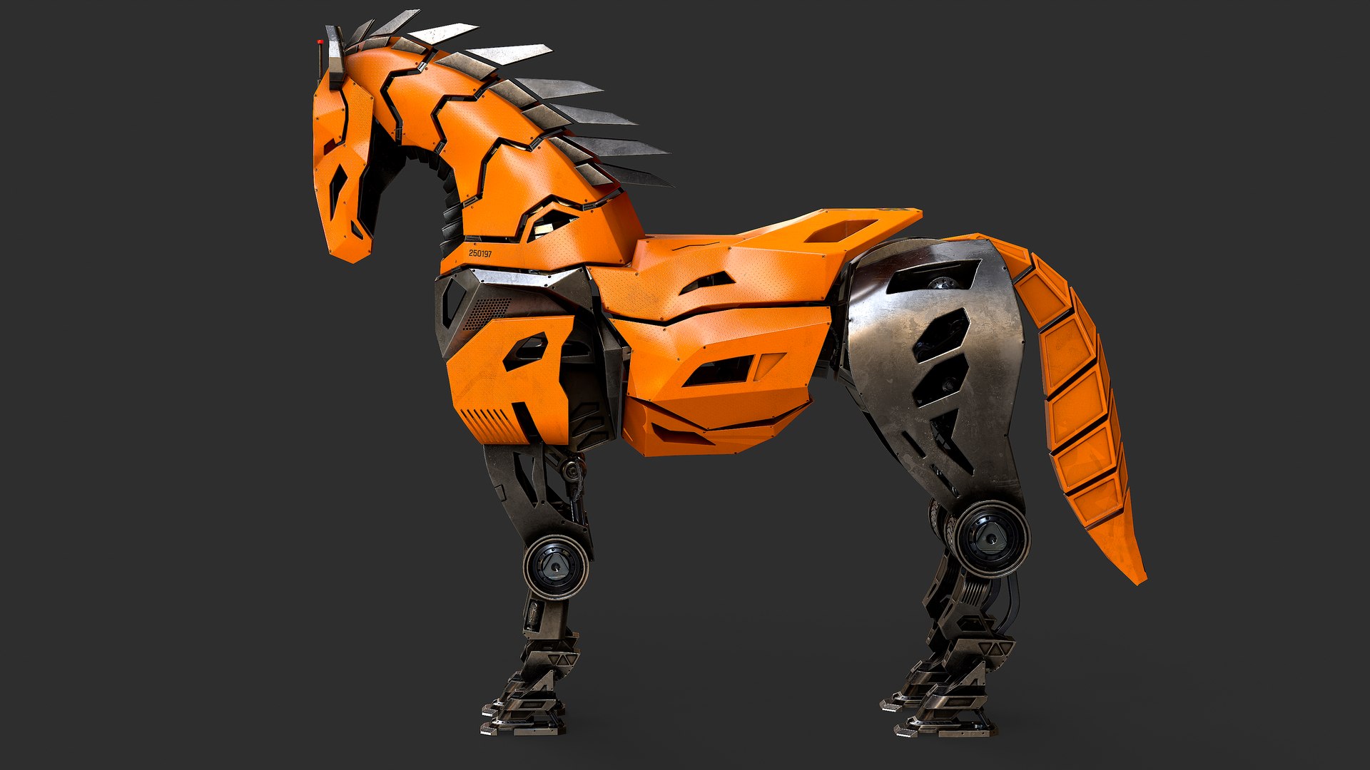 3D Sci-Fi mech horse model - TurboSquid 1937780
