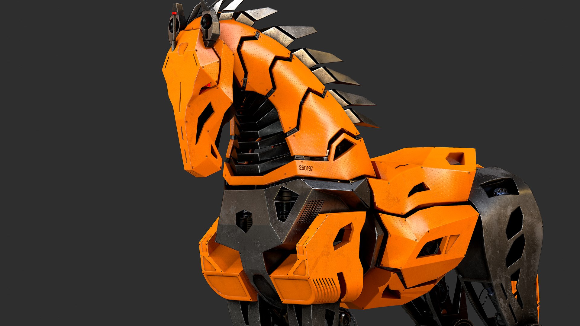 3D Sci-Fi mech horse model - TurboSquid 1937780