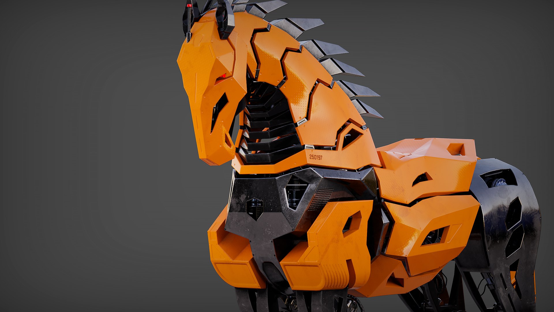 3D Sci-Fi mech horse model - TurboSquid 1937780