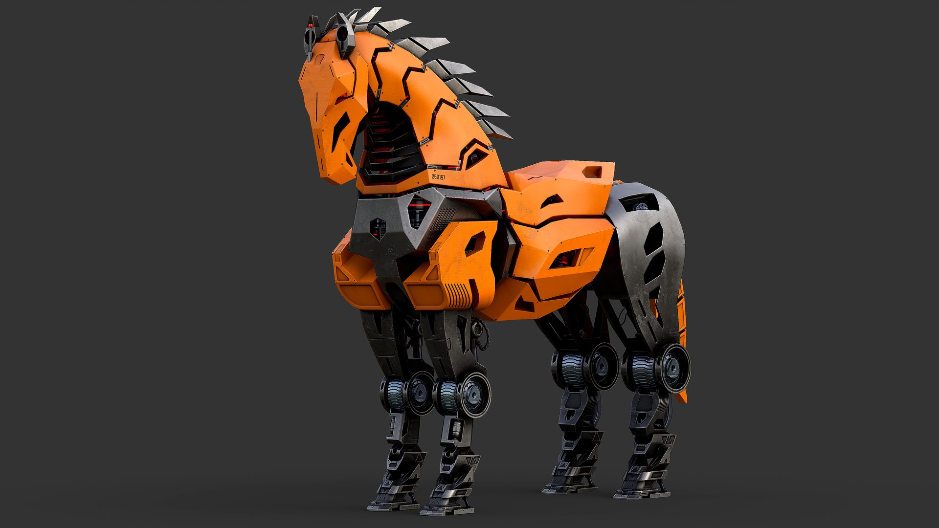 3D Sci-Fi mech horse model - TurboSquid 1937780