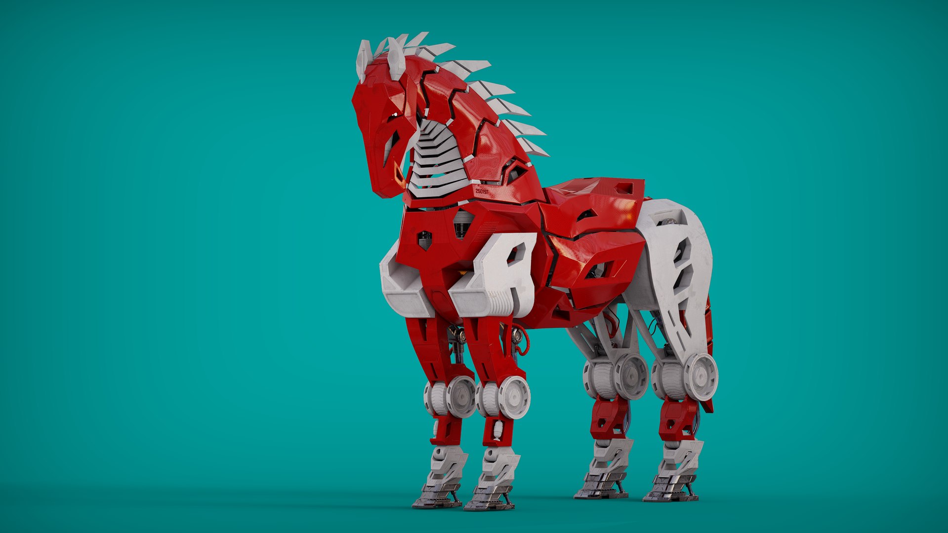 3D Sci-Fi mech horse model - TurboSquid 1937780