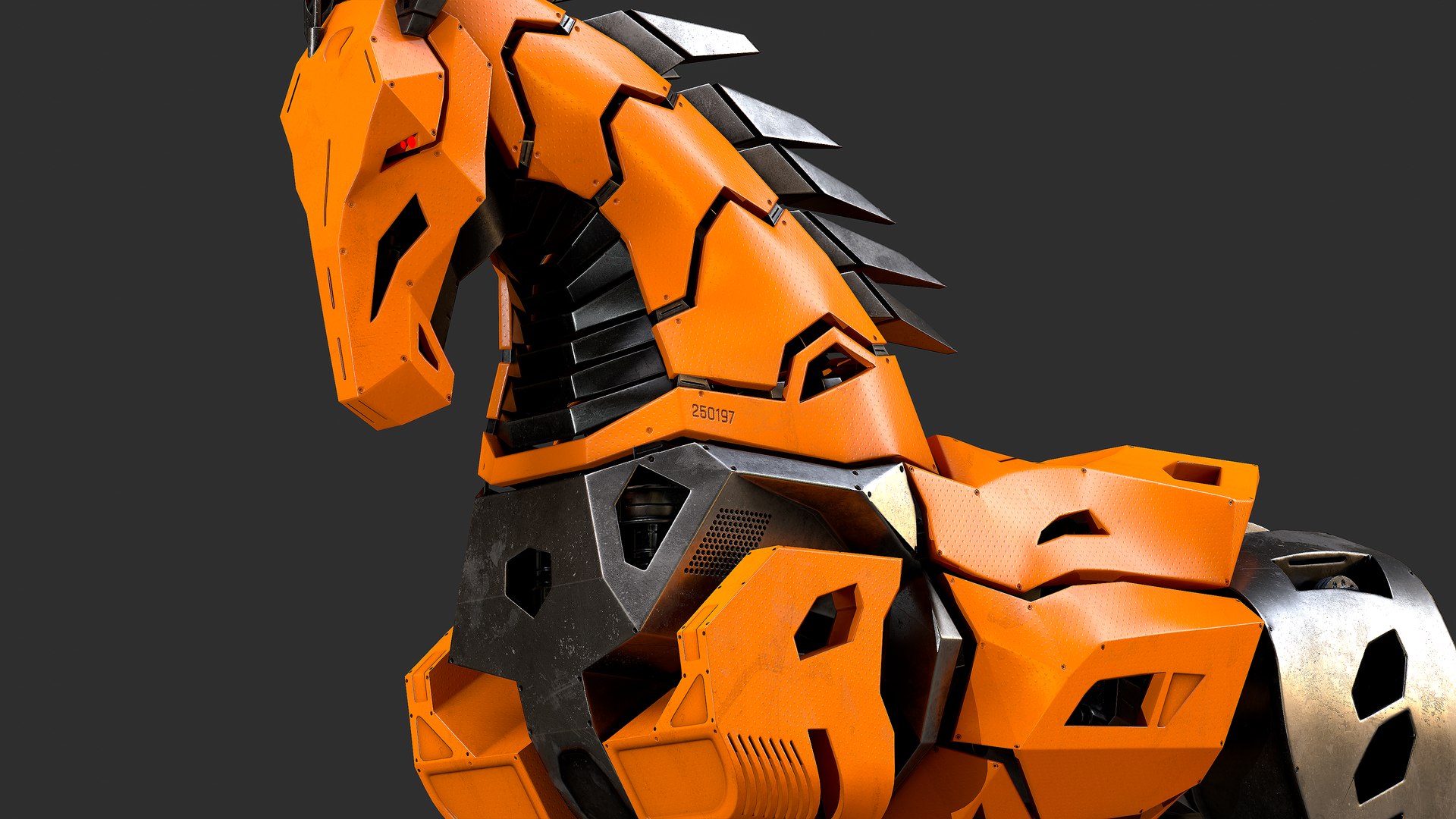 3D Sci-Fi mech horse model - TurboSquid 1937780