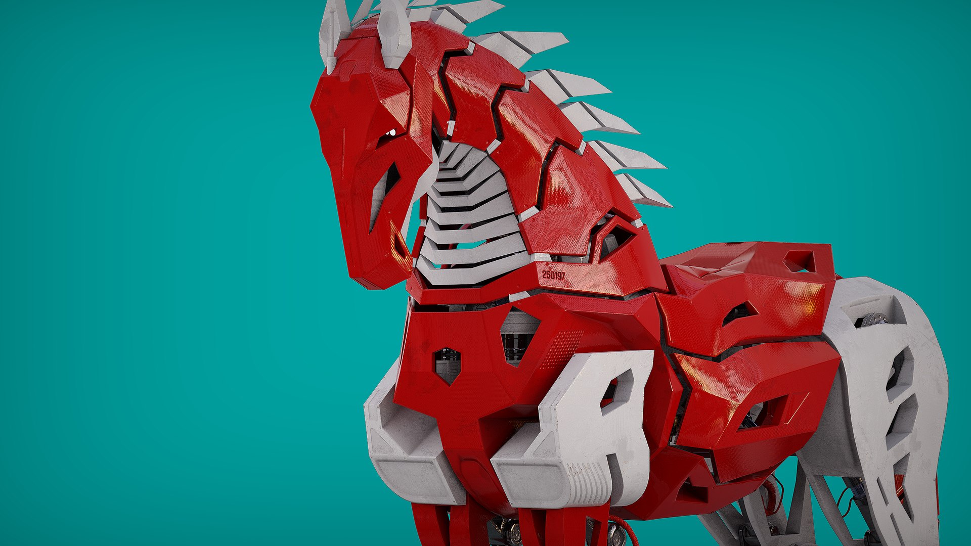 3D Sci-Fi mech horse model - TurboSquid 1937780
