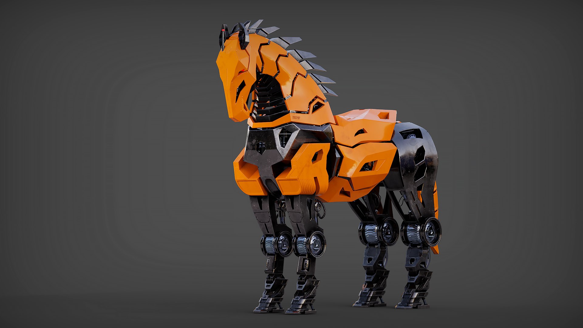 3D Sci-Fi mech horse model - TurboSquid 1937780
