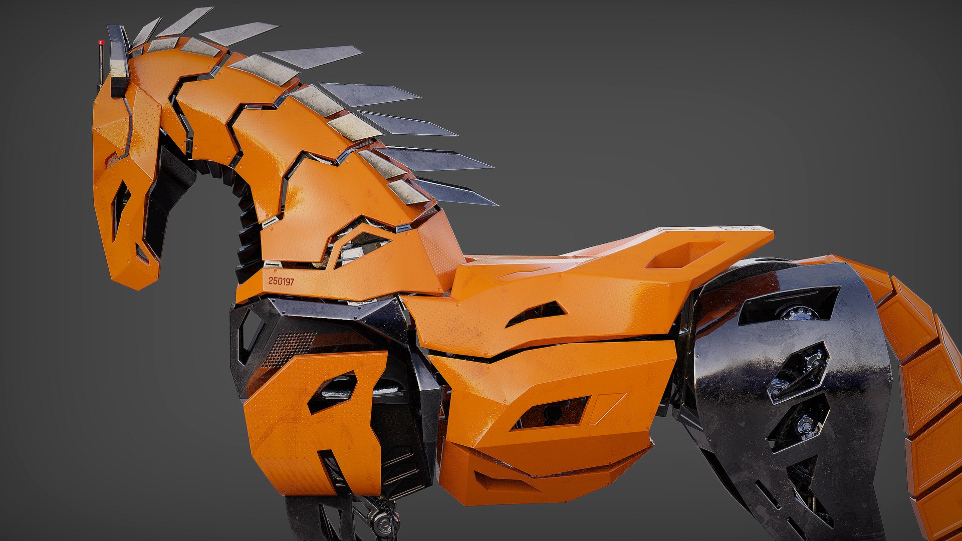 3D Sci-Fi mech horse model - TurboSquid 1937780