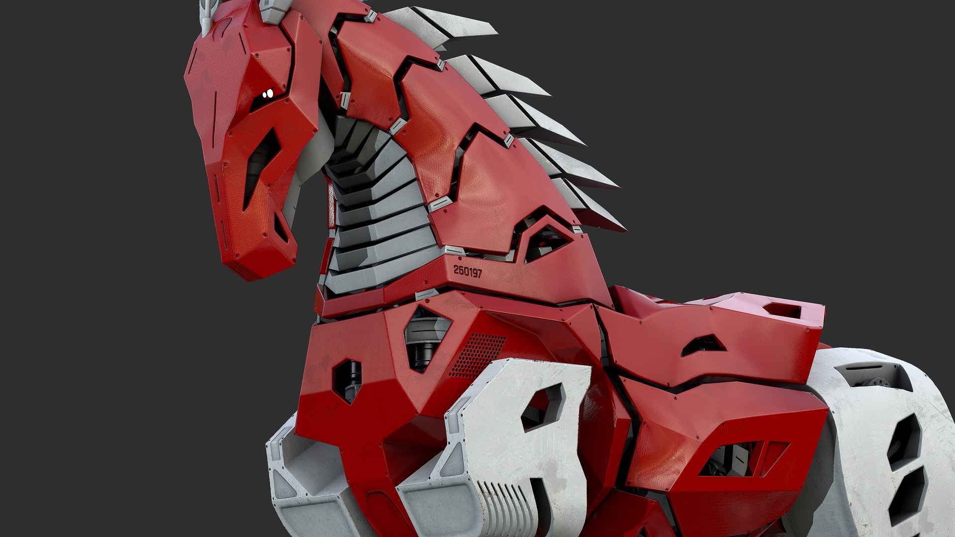 3D Sci-Fi mech horse model - TurboSquid 1937780