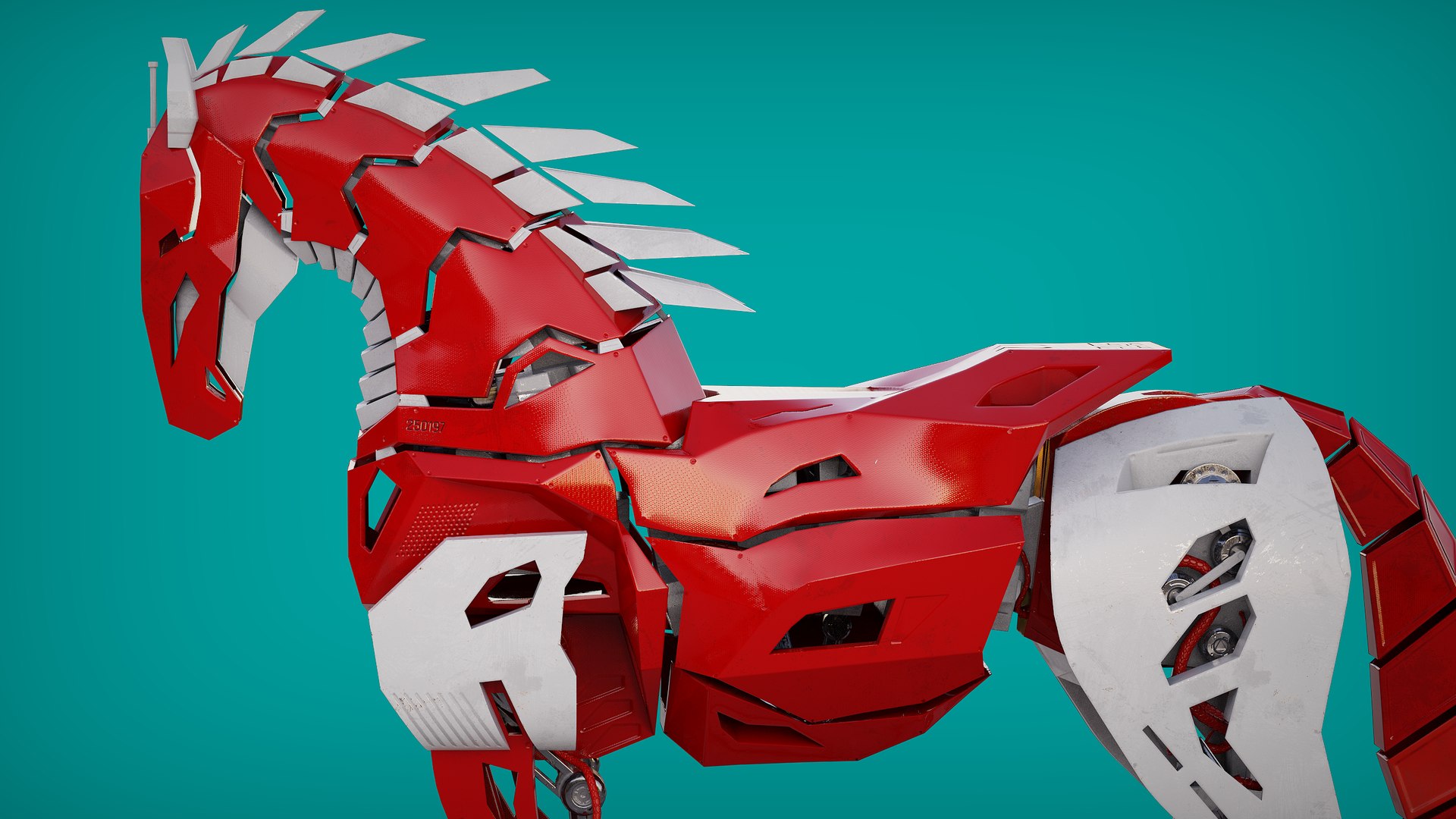 3D Sci-Fi mech horse model - TurboSquid 1937780