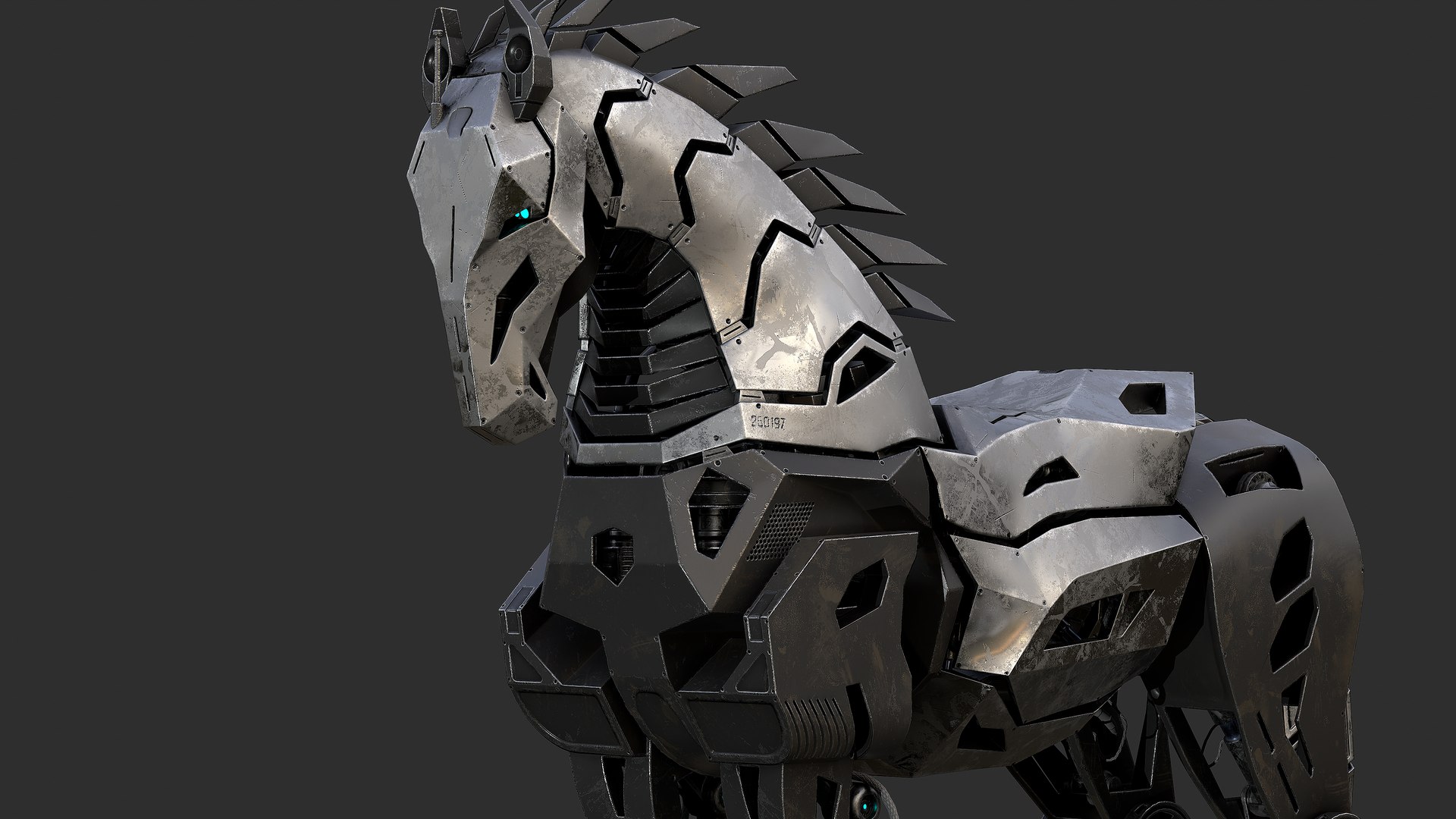 3D Sci-Fi mech horse model - TurboSquid 1937780