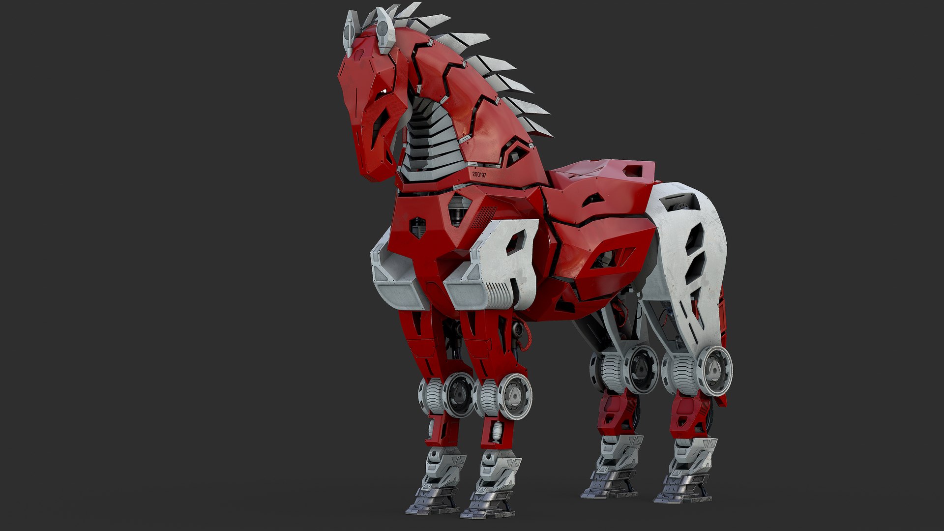 3D Sci-Fi mech horse model - TurboSquid 1937780